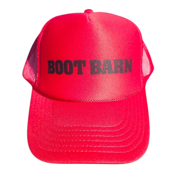 Accessories | Boot Barn Red Trucker Hat | Poshmark